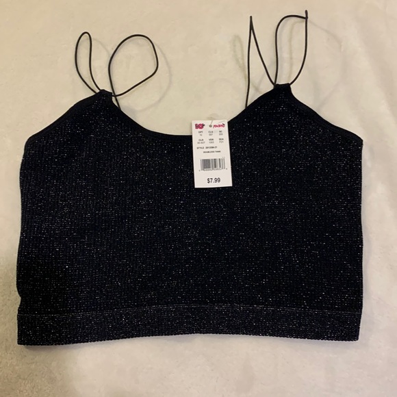 Madrag | Tops | Top Bralette Black Sparkly | Poshmark